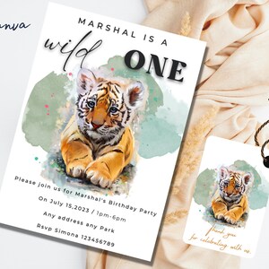 Editable Wild One Birthday Invitation Template, Printable Birthday ...