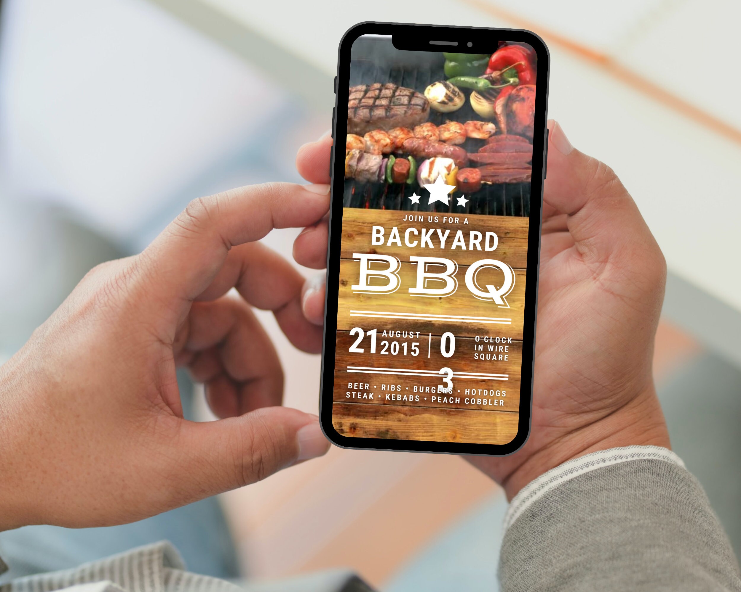 Backyard BBQ Invitation Template: Printable Party (digital) - Etsy