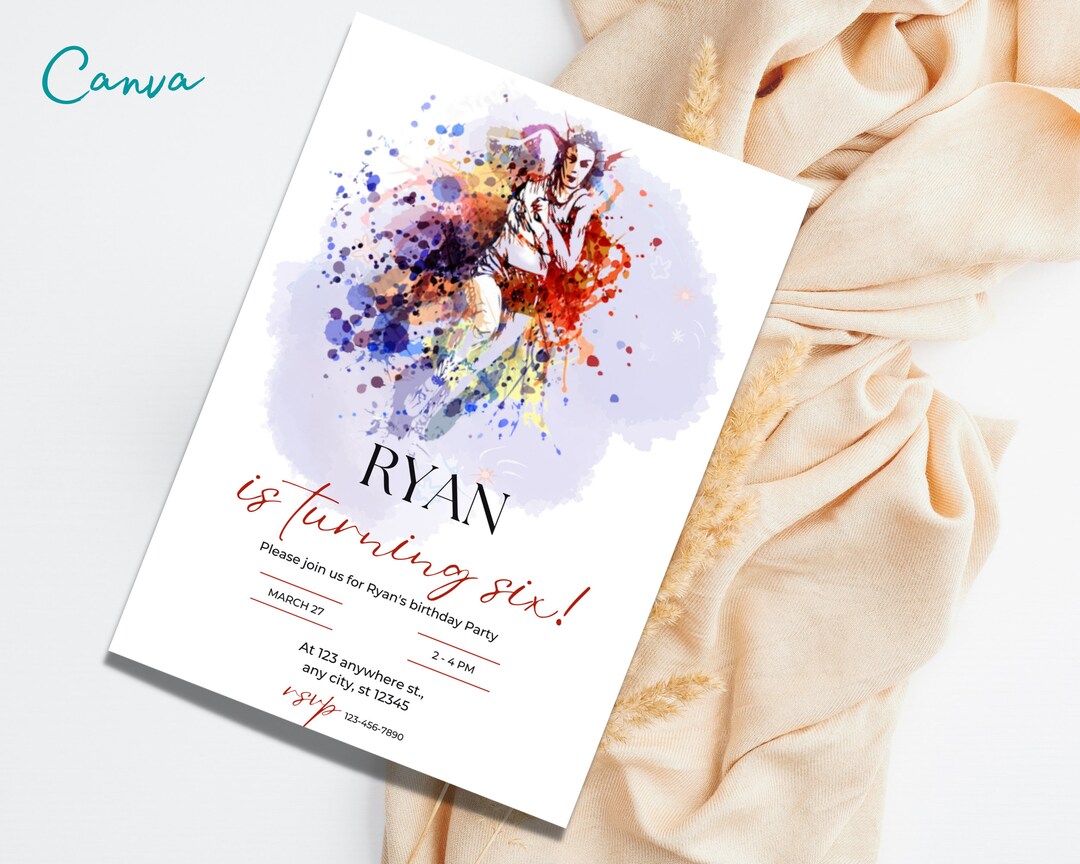 Runner Birthday Invitation Runner Player Birthday Party - Etsy