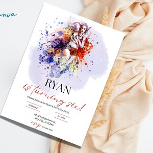 Runner Birthday Invitation Runner Player Birthday Party - Etsy