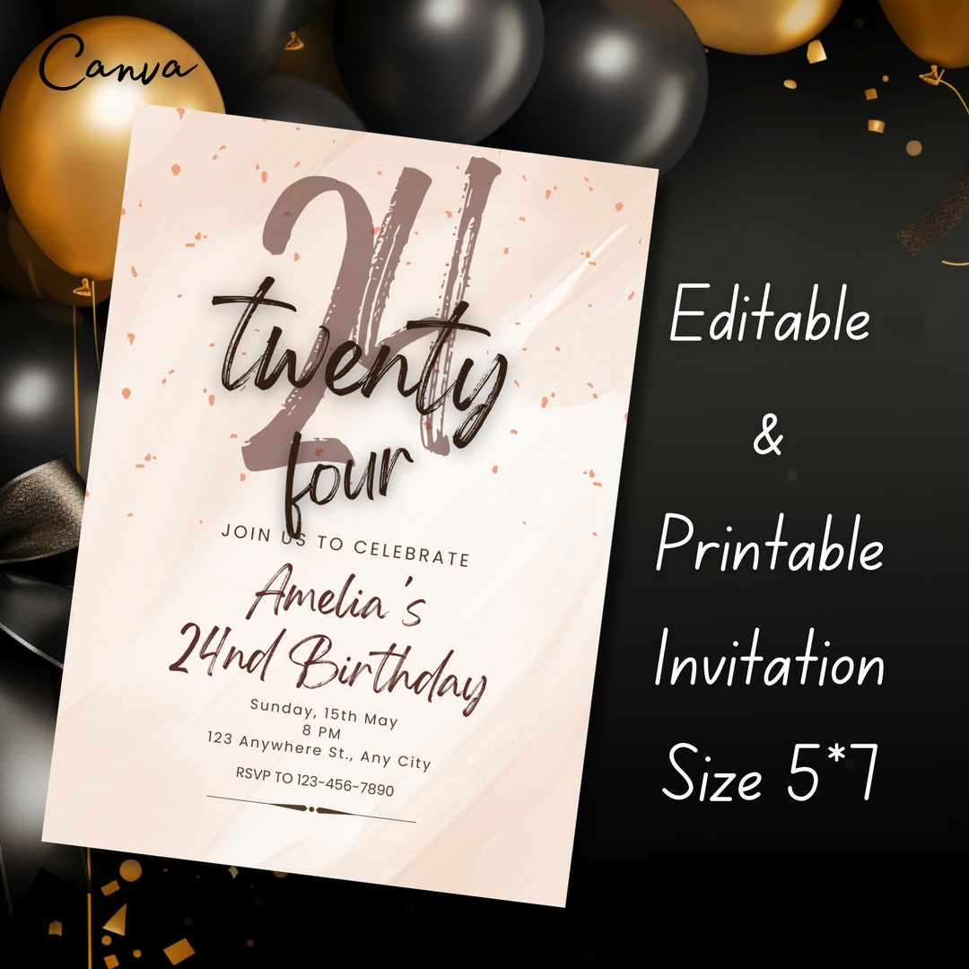Adult Birthday Invitation Template: Coffee Brown Evite (digital ...