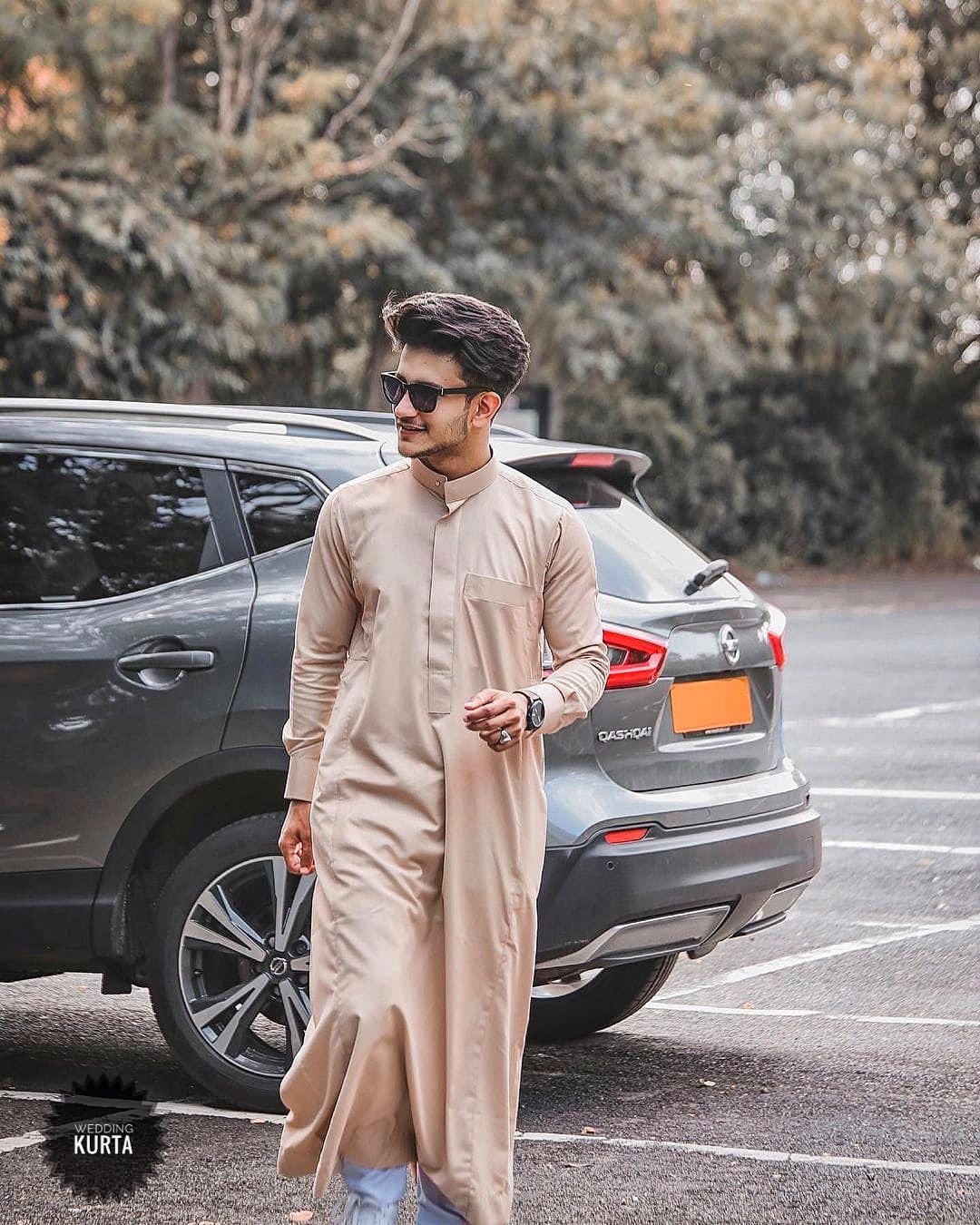 Thobes Men | Beige Color Jubba Thobe | Islamic Jubba | Muslim Clothing ...