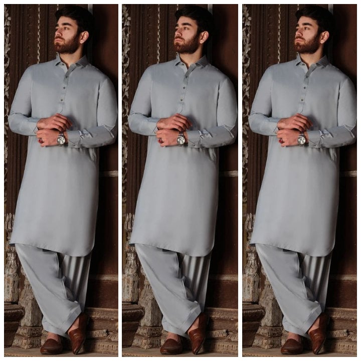 Men's Pathani Outfit,men Salwar Kameez Set, Men Punjabi Kurta, Men ...
