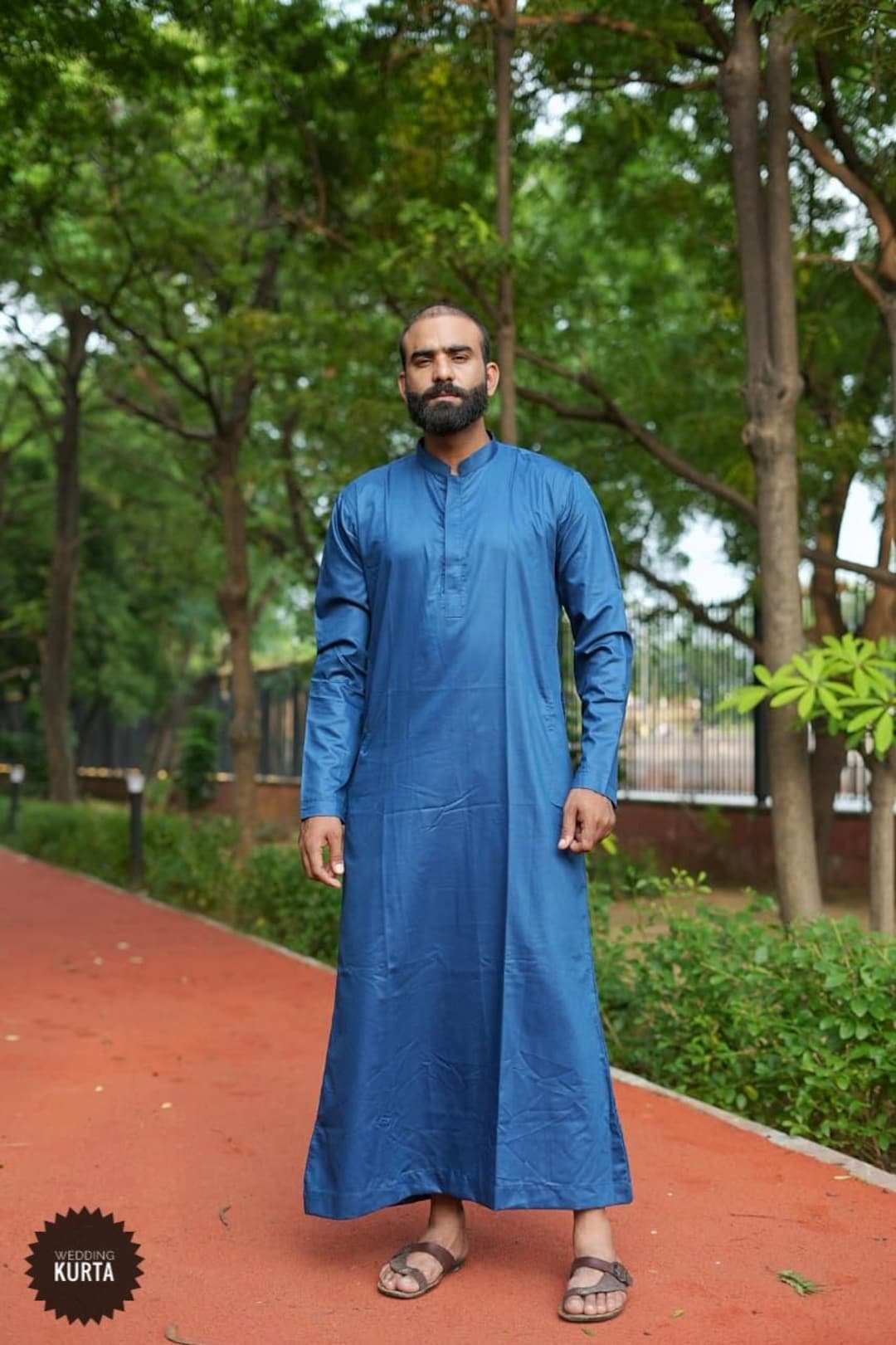 Men Royal Blue Jubba | Designer Wedding Thobe | Emirati Jubba for Men ...