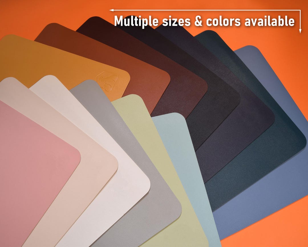 High Frequency Embossing-leather Desk Mat Custom Size Desk Pad ...