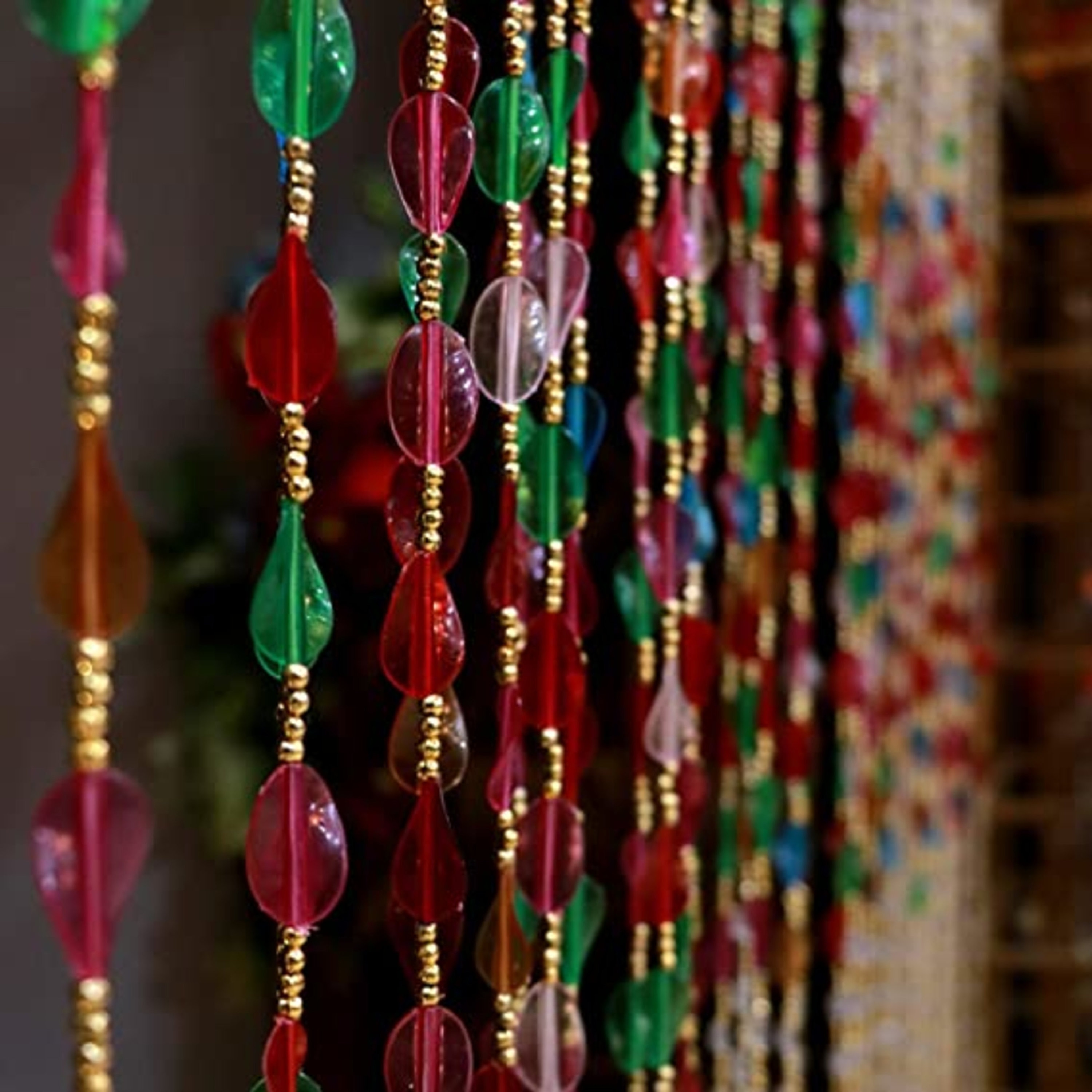 DIY Beaded Curtain Doorway Bead Curtain Door Curtains Linen - Etsy