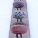Beach Stone Wall Hook Rack, Coat Rack With 4 Natural Coastal Pebble ...