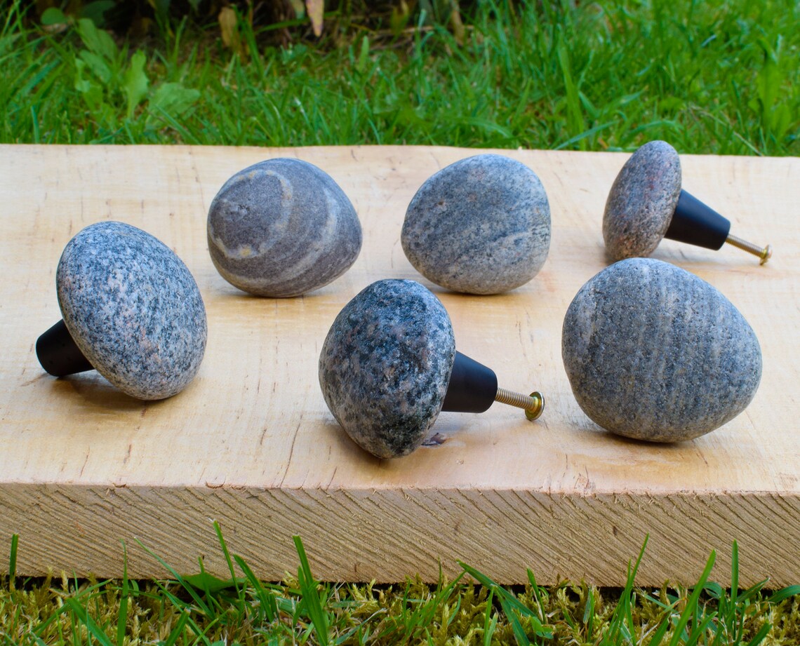 Sea Stone Pulls and Knobs. Kitchen Handles for Dressers, Cupboards and ...