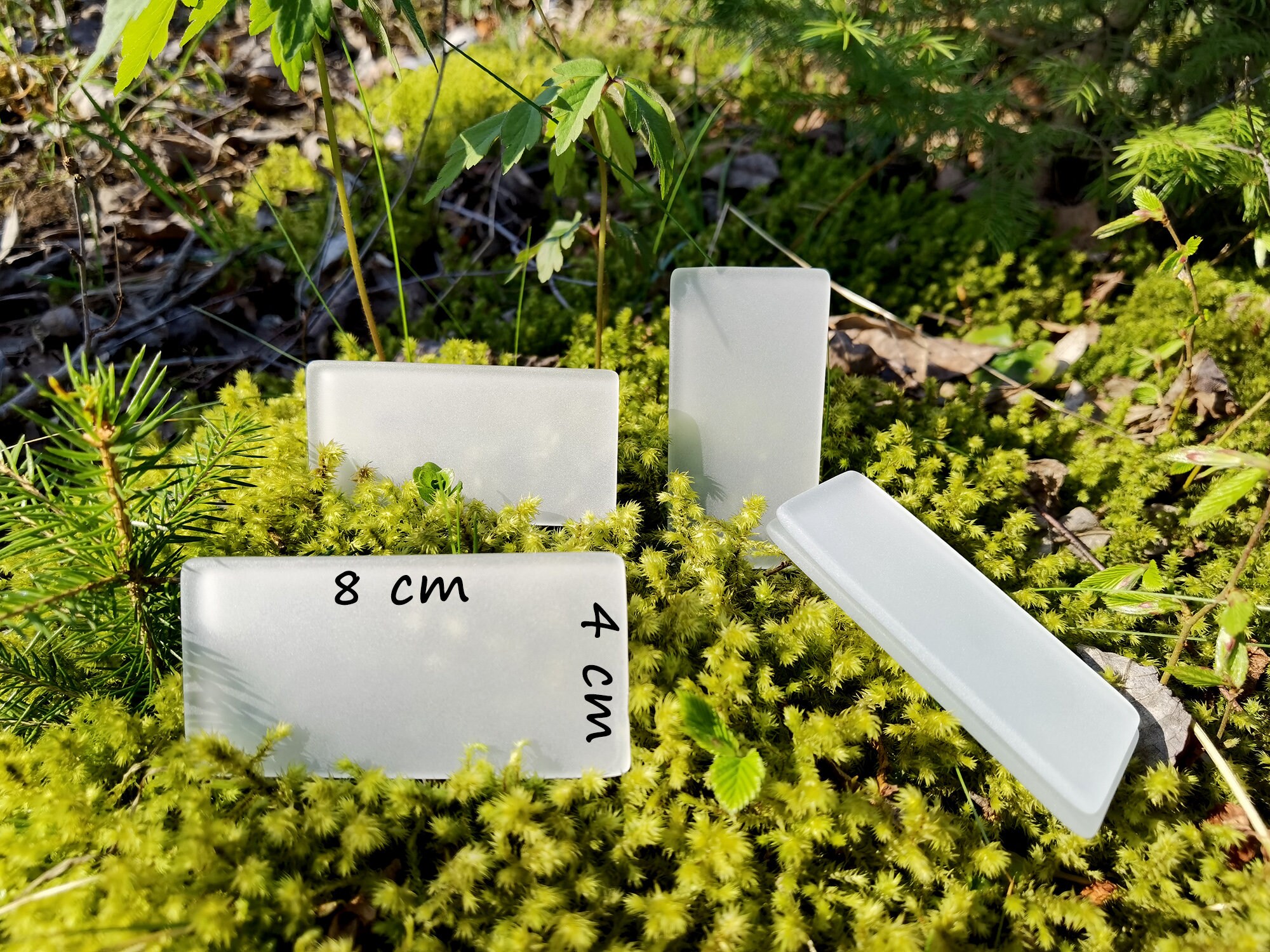 Sea Glass Wedding Name Cards, Glass for Engraving or Painting, Place ...
