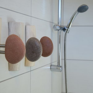 Sea Stone Towel Hooks and Wall Racks. Natural Sea Stone Wall Coat ...