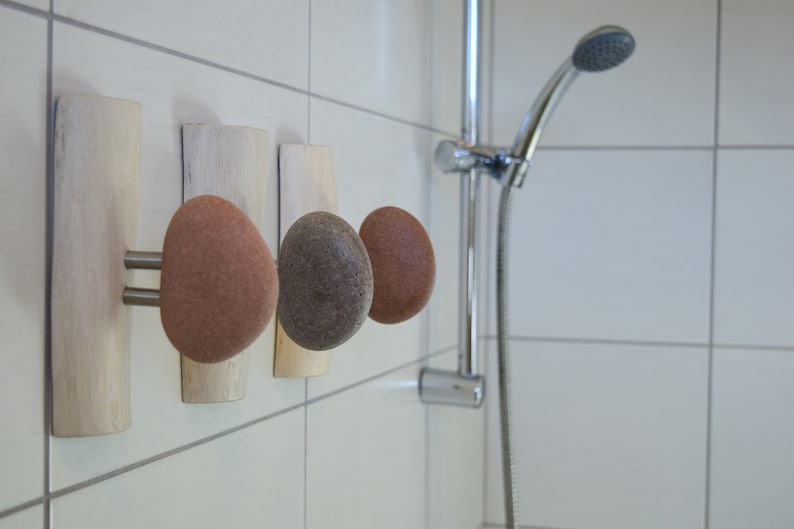 Sea Stone Towel Hooks and Wall Racks. Natural Sea Stone Wall Coat ...