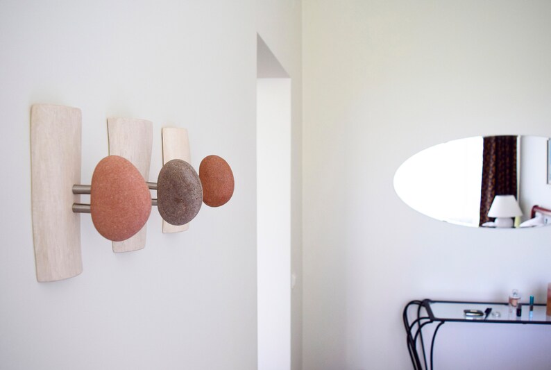 Unique Towel - Robe Hooks and Holders. Natural Sea Stone Wall Coat ...