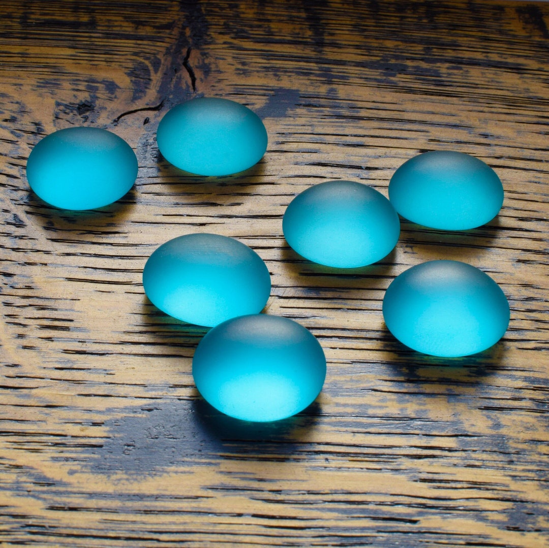 Sky Blue Sea Glass One Side Flat Jewelry Quality DIY Mosaic Crafts - Etsy