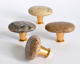 Beach Stone Cabinet Handle. Sea Rock Knob Pull for Drawer or - Etsy