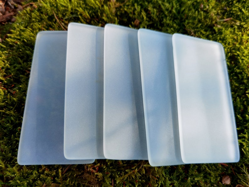 Sea Glass Wedding Name Cards, Glass for Engraving or Painting, Place ...