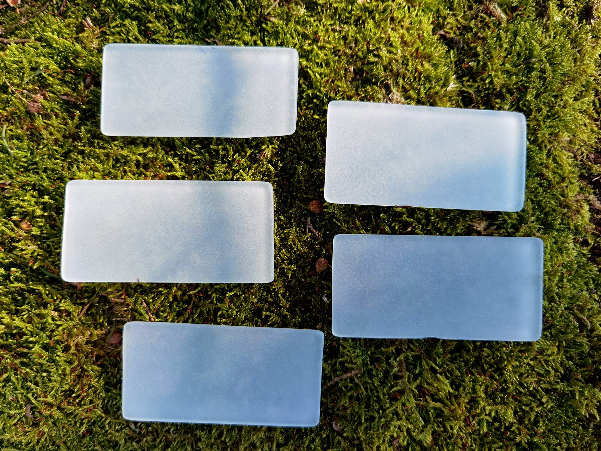 Sea Glass Wedding Name Cards, Glass for Engraving or Painting, Place ...