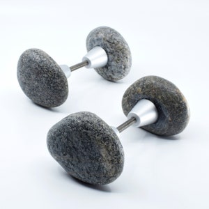 Stone Door Handles Set, Natural Beach Style Door Handles. Massive Stones for Door. - Etsy