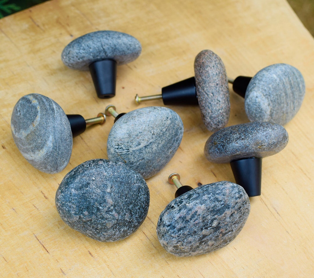 Sea Stone Pulls and Knobs. Kitchen Handles for Dressers, Cupboards and ...