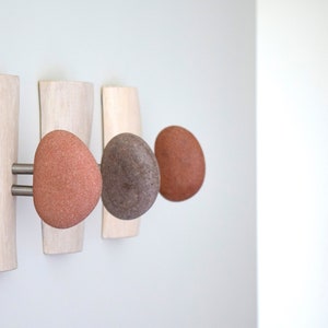 Unique Towel - Robe Hooks and Holders. Natural Sea Stone Wall Coat ...