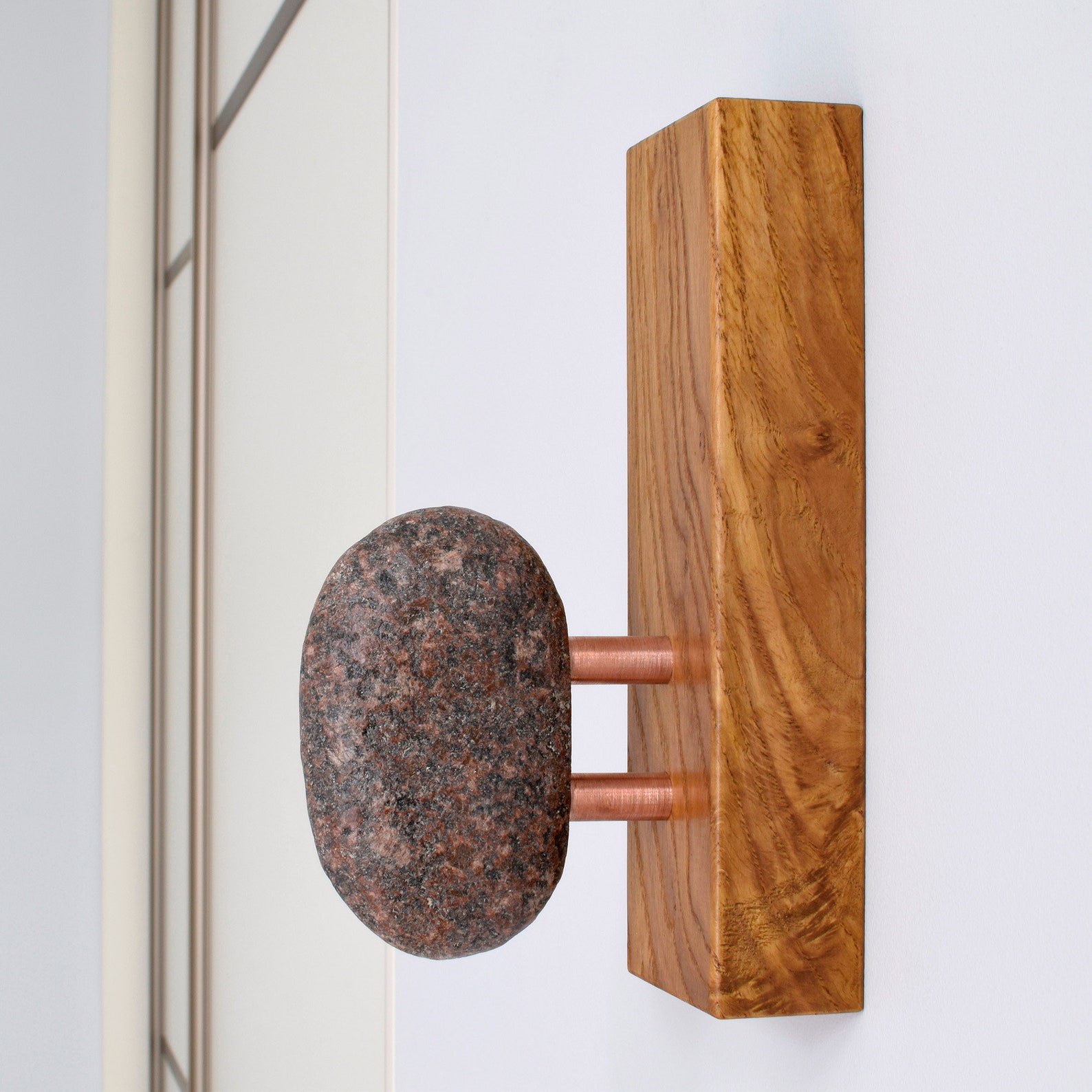 3 Pcs Stone Hangers, Coat Rack With Natural Beach STONES, Rock Towel Hangers, Towel Hooks, Beach ...