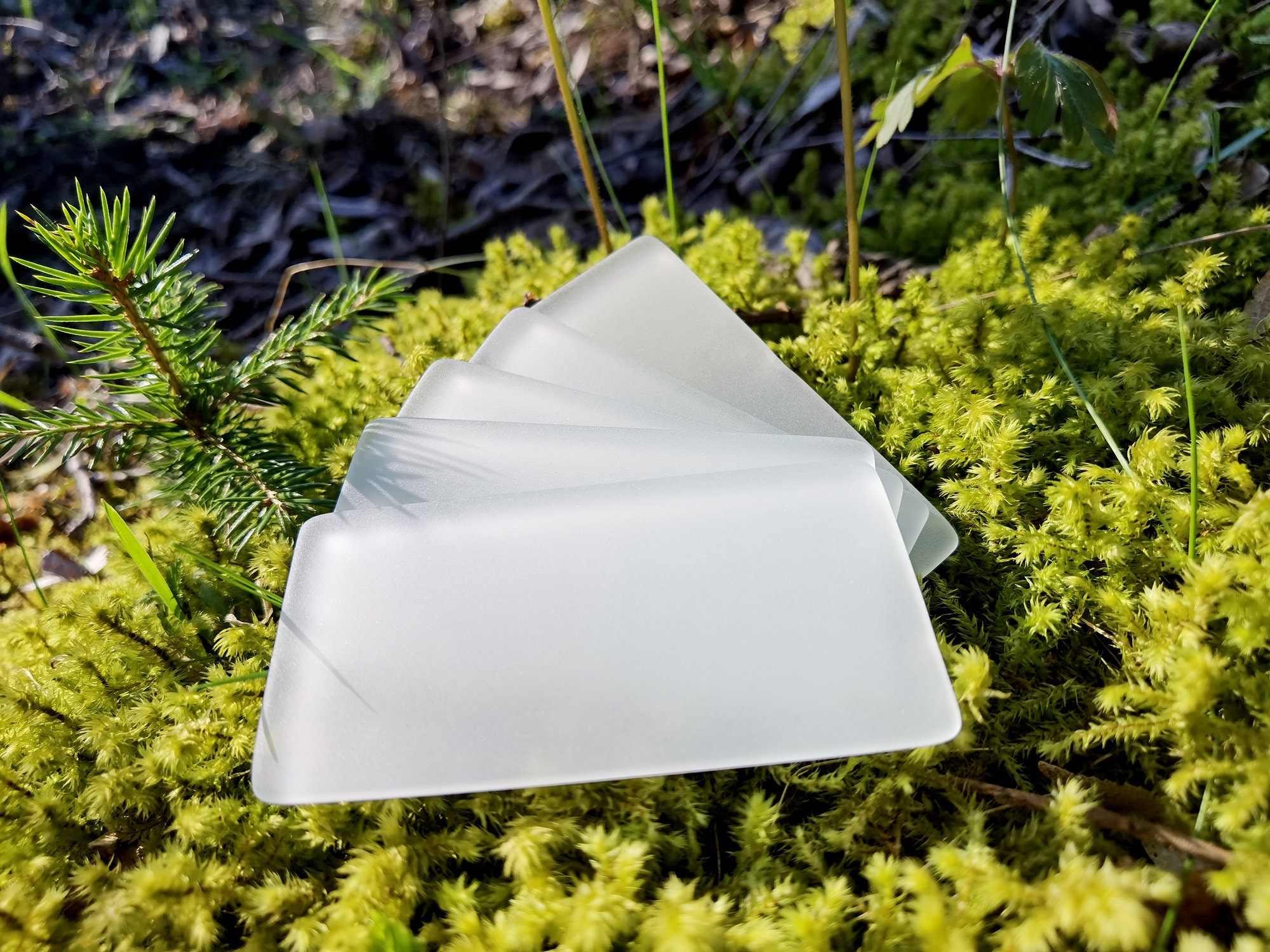 Sea Glass Wedding Name Cards, Glass for Engraving or Painting, Place ...