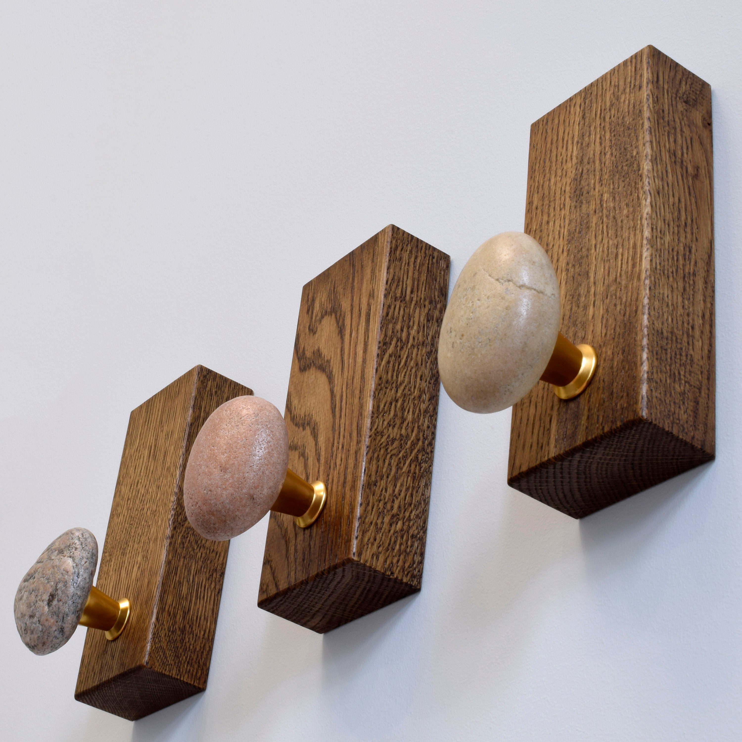 Sea Stone Towel Hooks and Wall Racks. Natural Sea Stone Wall - Etsy