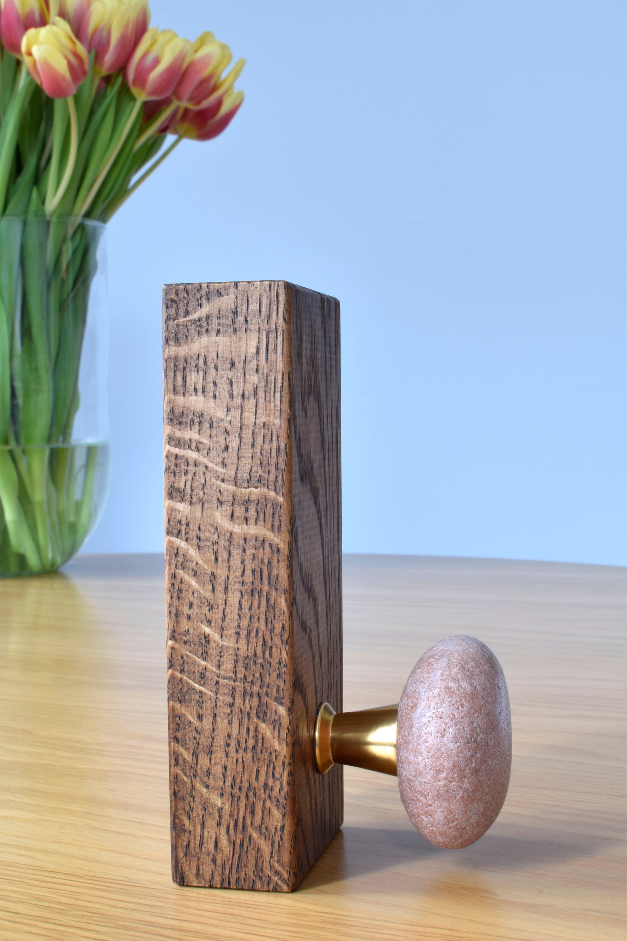 Stone Hangers, Coat Rack With Smooth Beach Stones, Rock Towel Hangers ...