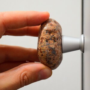 Beach Stone Cabinet Handle. Sea Rock Knob Pull for Drawer or Doors ...