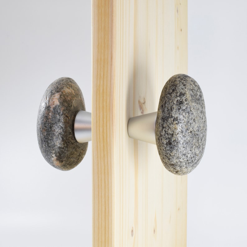 Stone Door Handles Set, Natural Beach Style Door Handles. Massive Stones for Door. - Etsy