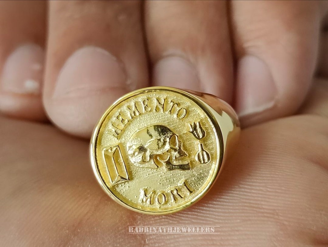 925 Sterling Silver Memento Mori Ring, Memento Mori Jewelry, Memento ...