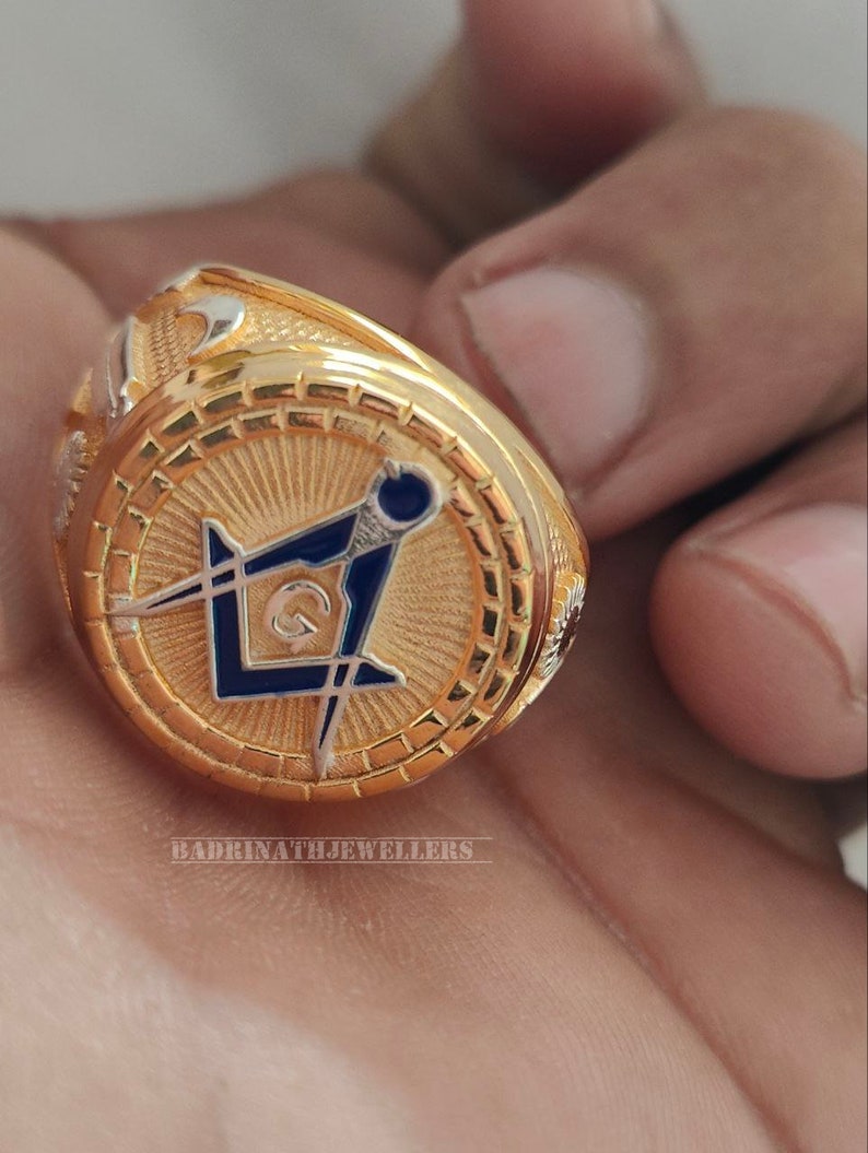 Free Mason Ring, Free Masonic Band,masonic, Freemason,birthday Gift, Graduation,anniversary ...