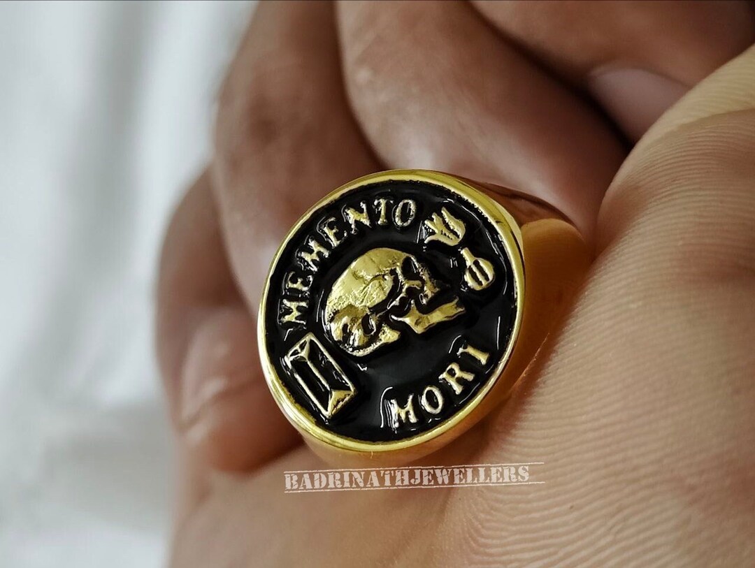 925 Sterling Silver Memento Mori Ring, Memento Mori Jewelry, Memento ...