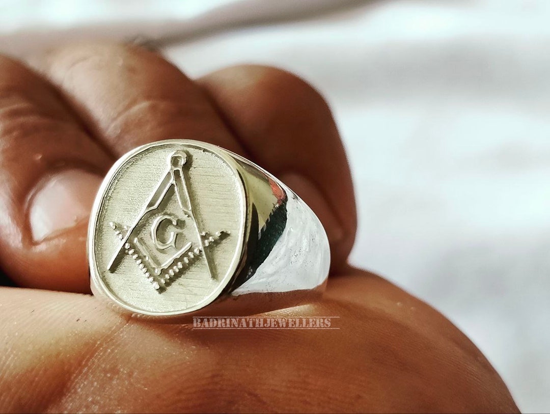 Silver Masonic Rings, Freemason Ring,925 Silver Masonic Rings, Master ...