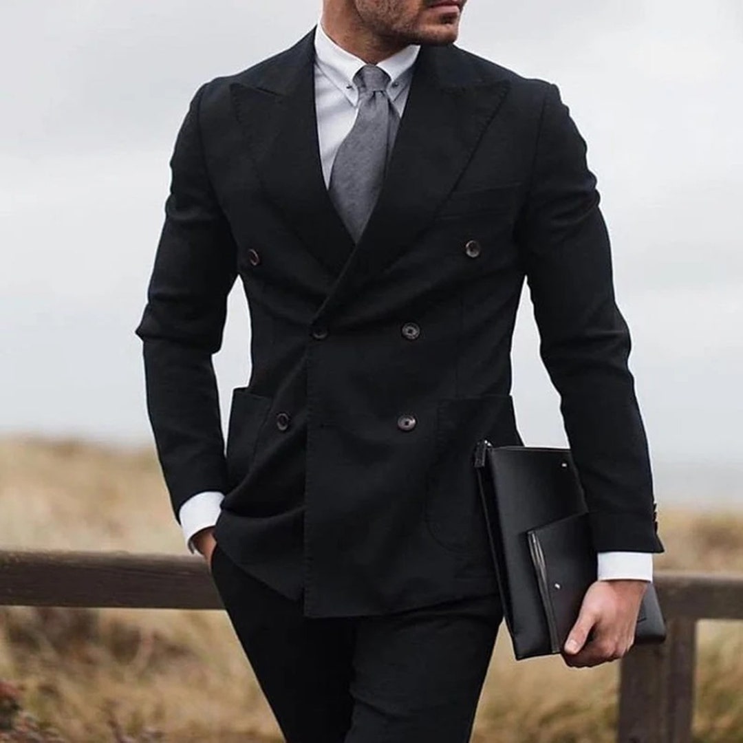 Men Black Suits Designer Wedding Party Wear Suits - Etsy