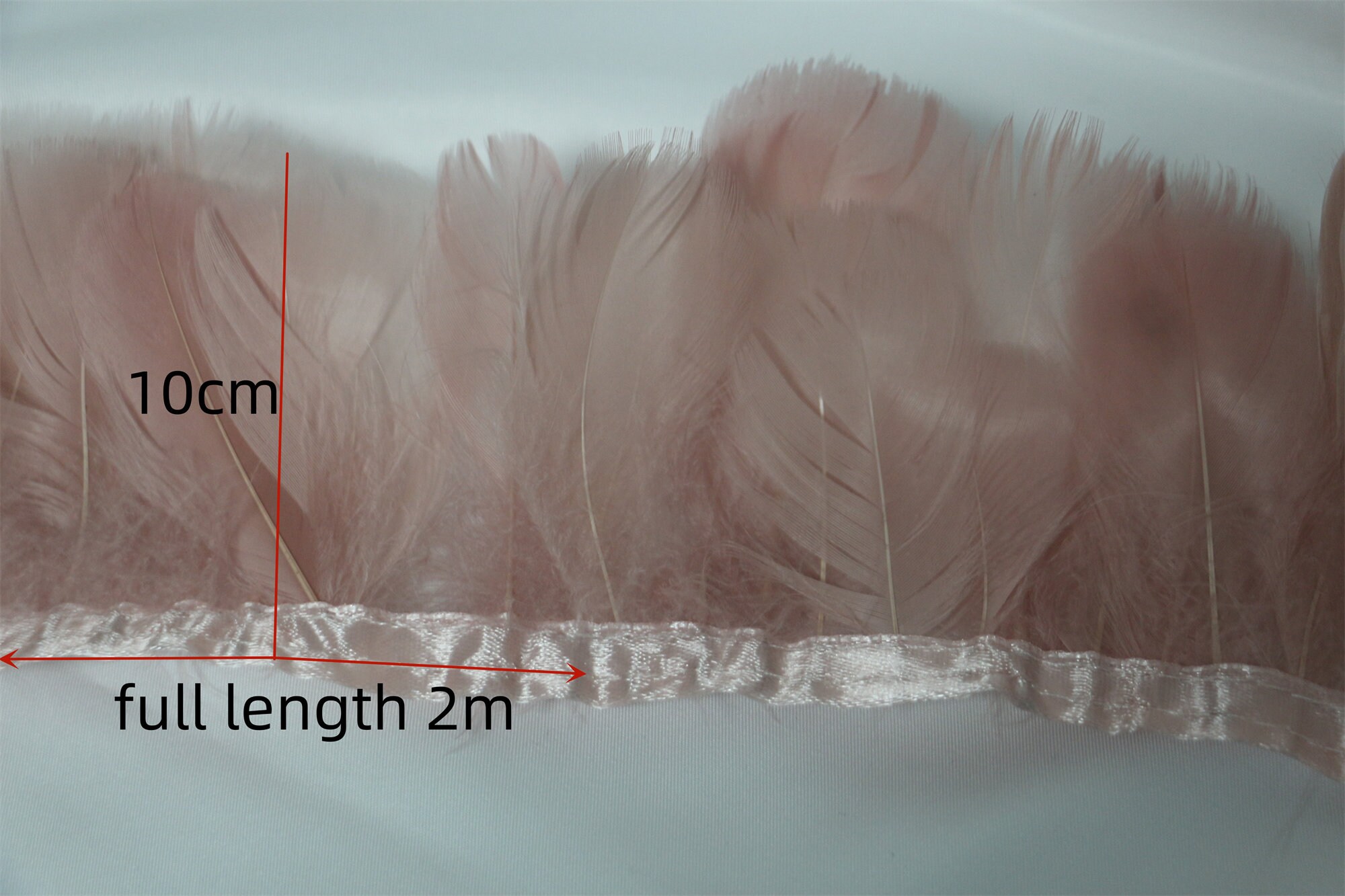 Long Strips of Feathers Are Randomly Cut Diy Decoration Pink 2mx10cm ...