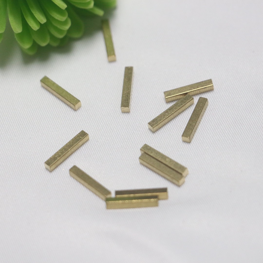 Raw Brass Solid Square Rod, Cuboid Copper Pillar Connection, for ...