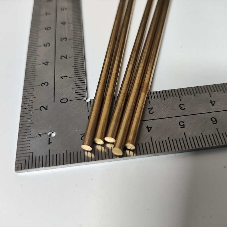 Rose Gold Raw Brass Rod Various Sizes Customized - Etsy