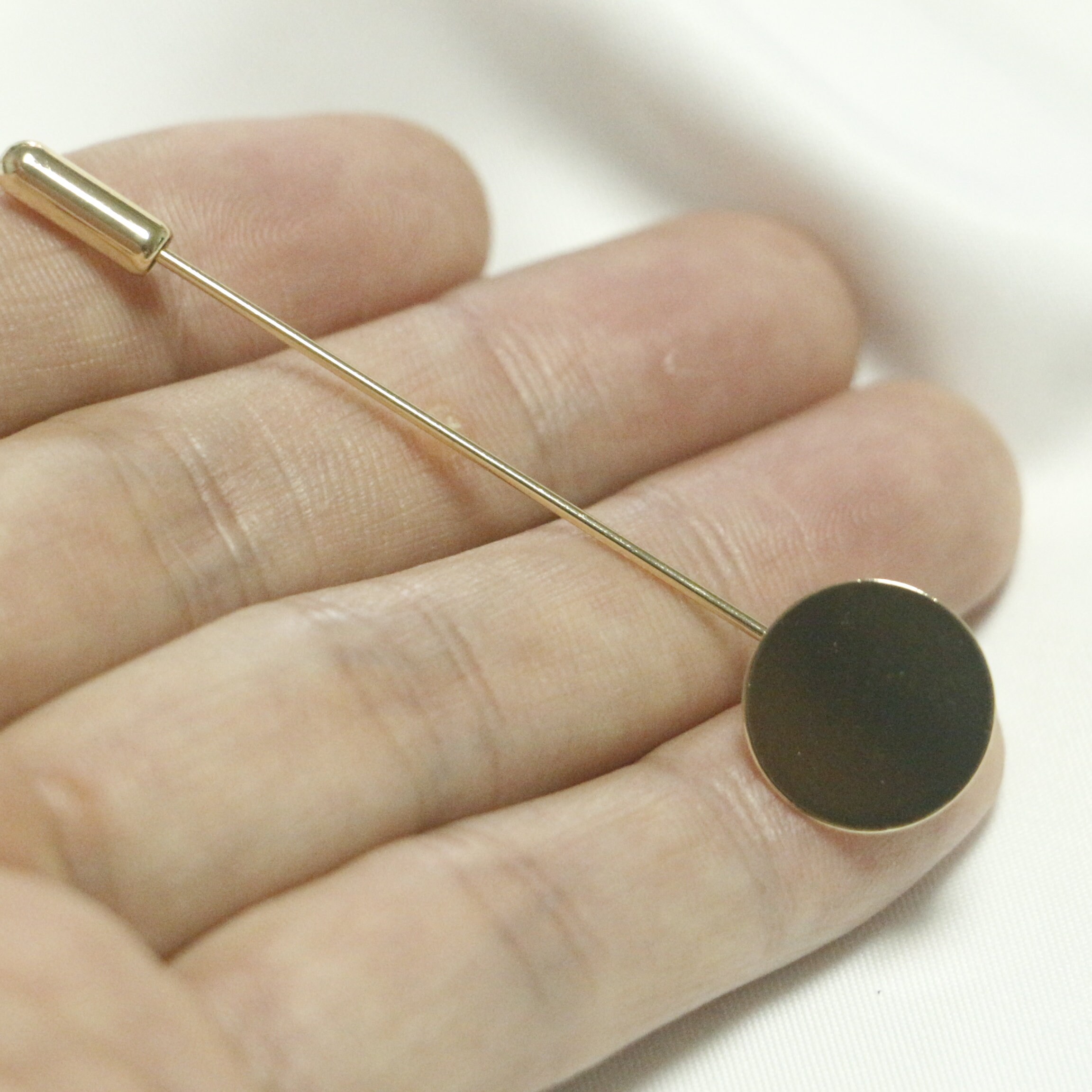 Long Pins for Making Formal Corsage, Gold-plated Disc Pins, Decorative ...