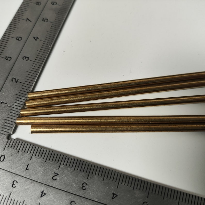 Rose Gold Raw Brass Rod Various Sizes Customized - Etsy