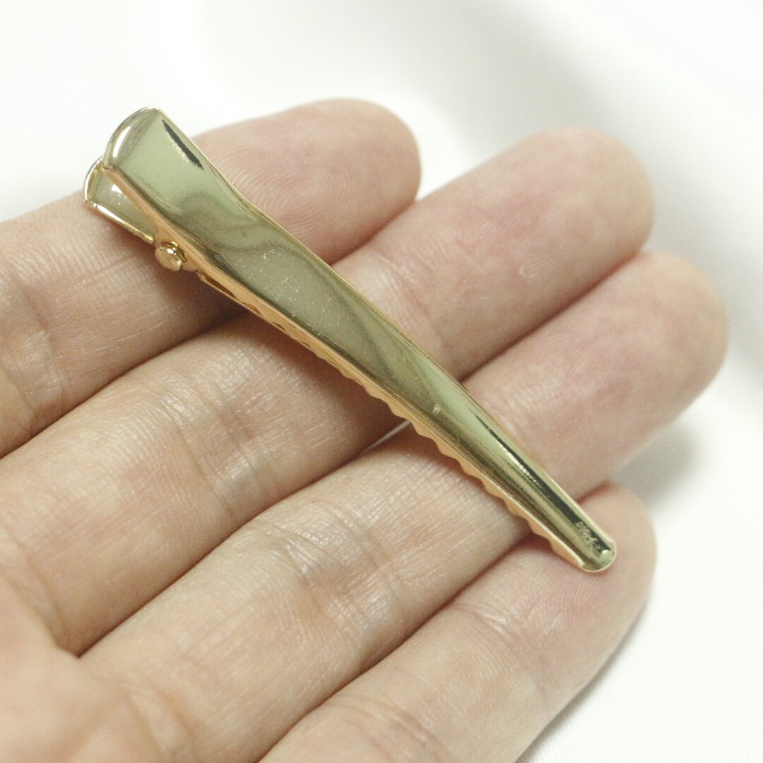 Copper-clad Gold 14k Hair Clip-strong Hair Clip-duckbill Clip-crocodile ...