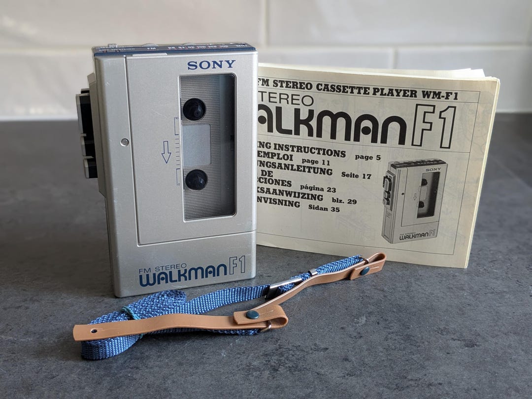 Sony Walkman Cassette Player & Radio WM-F1 Vintage - Etsy