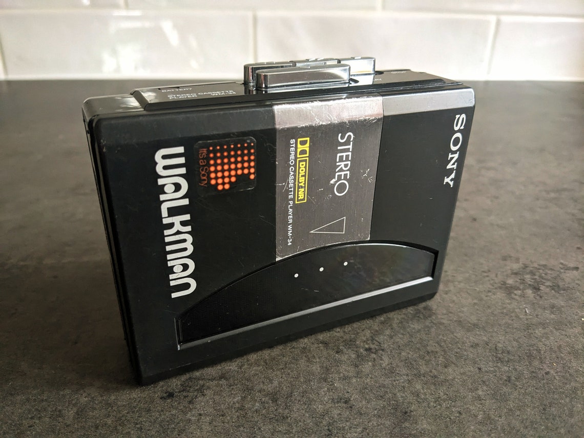 Sony Walkman Cassette Player WM-34 Vintage - Etsy Canada