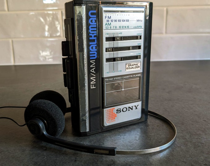Sony Walkman Cassette Player & Radio WM-F43 Vintage - Etsy