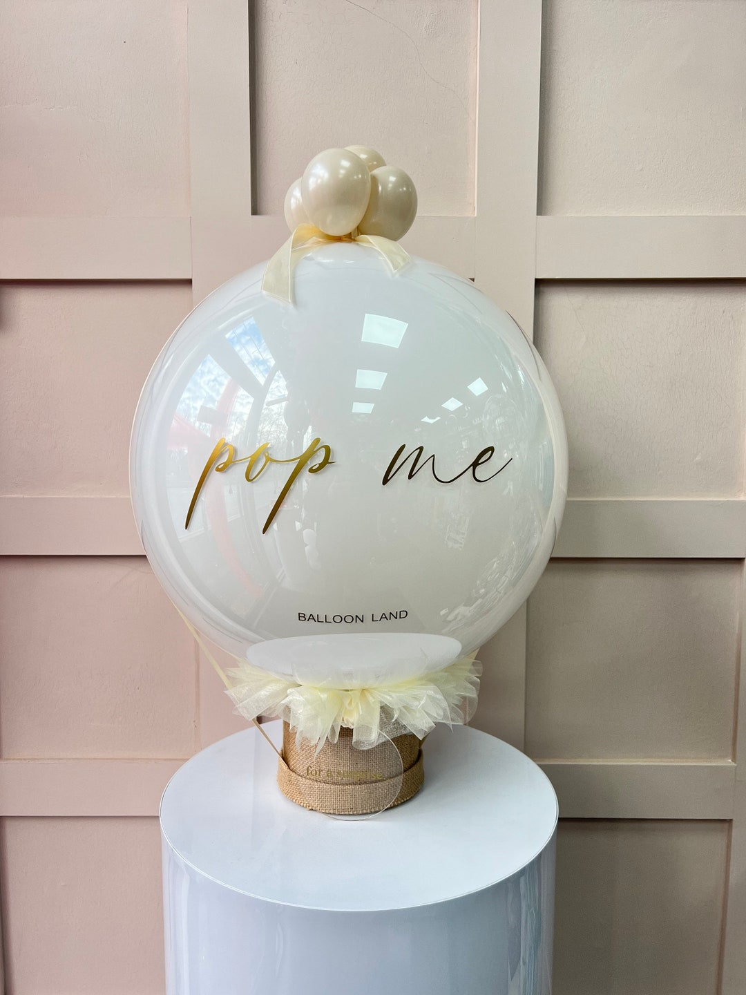 Pop Me Gender Reveal Balloon / Gender Reveal Balloon / No Mess - Etsy