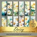 Daisy: Printable Digital Bookmarks Just Download and Print - Etsy