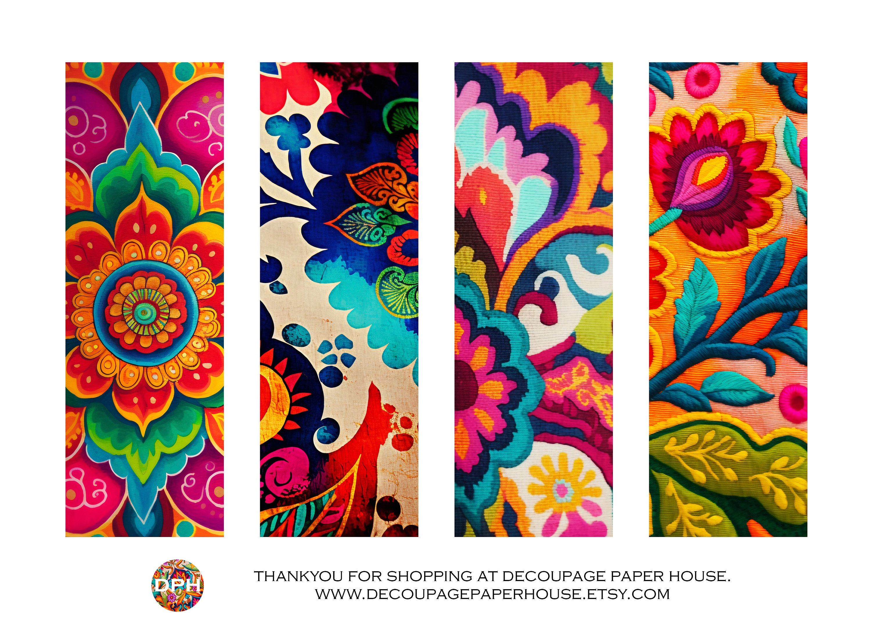 Bohemia: Printable Digital Bookmarks Just Download and Print 12x ...