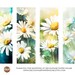Daisy: Printable Digital Bookmarks - Just Download and Print - 12x ...