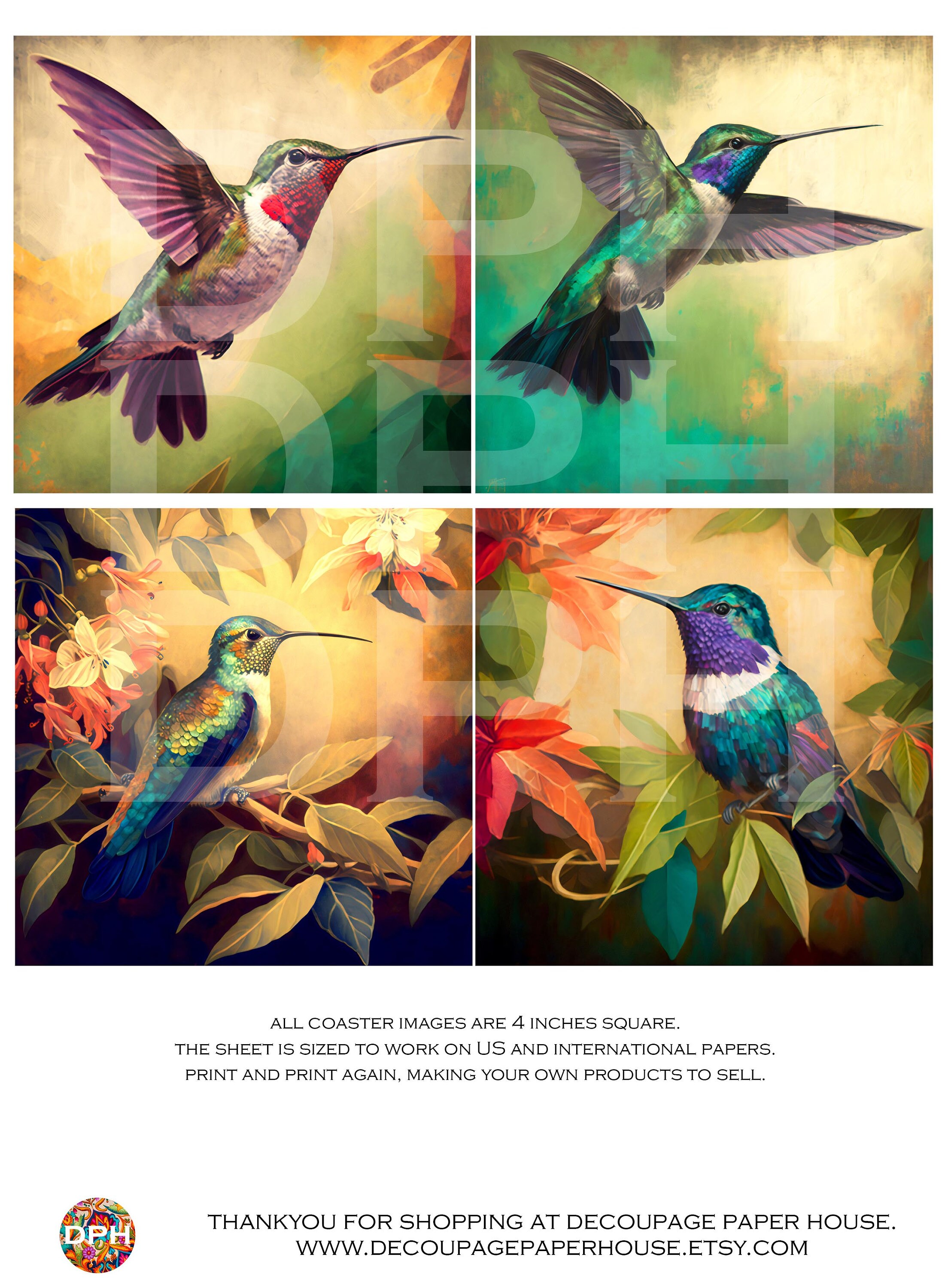 Printable 4x4 Images / ZEPHYR Theme / for - Etsy