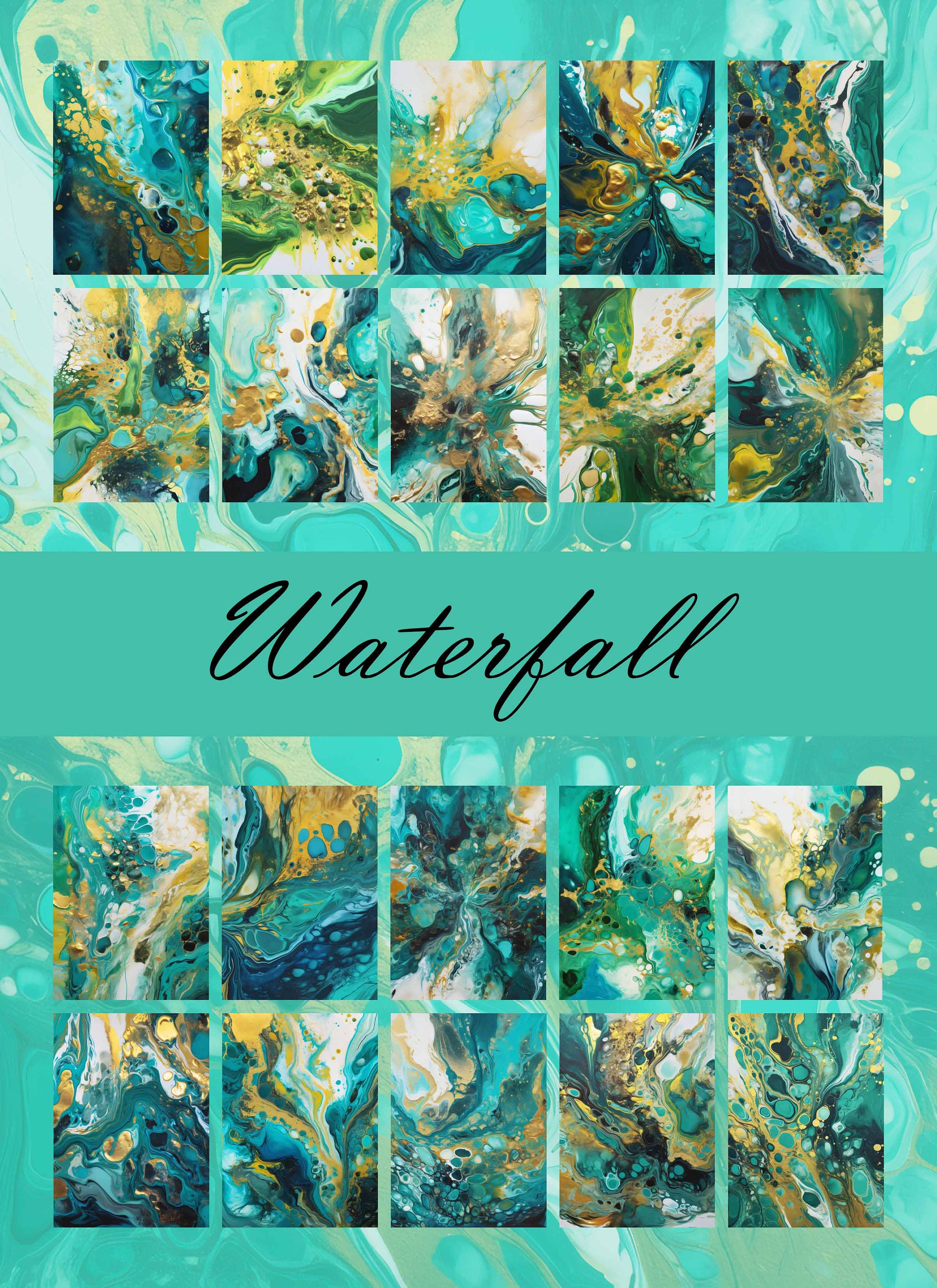 Waterfall: 8x11 Decoupage Papers/ DIGITAL DOWNLOADS for All Kinds of ...