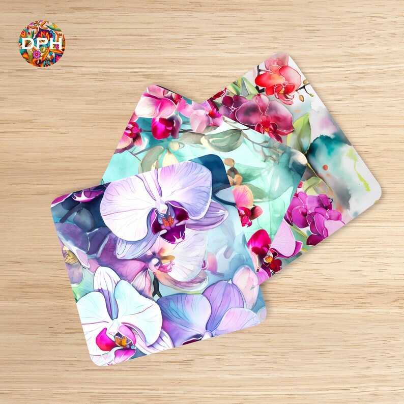 Printable 4x4 Images / ORCHIDS Theme / for - Etsy